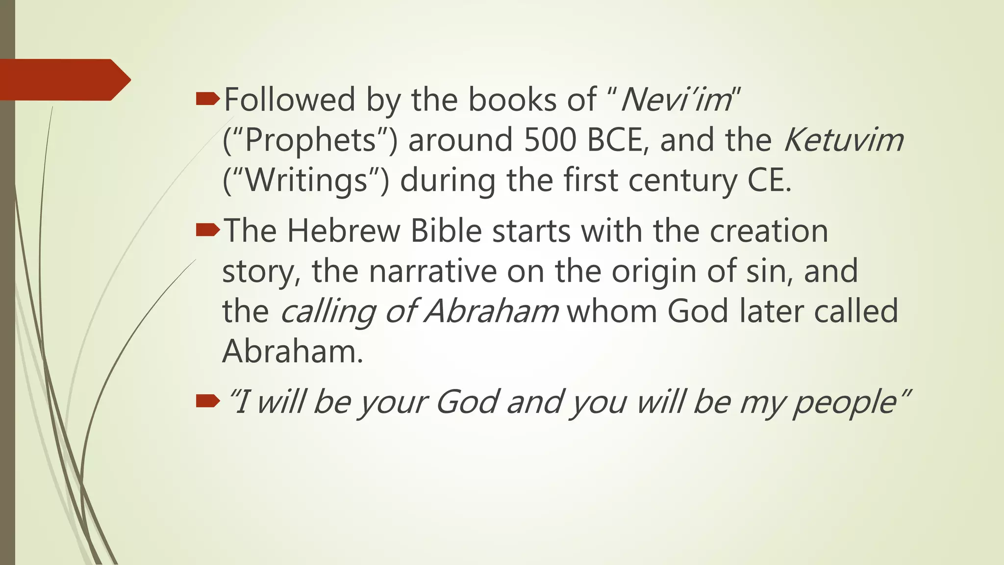 Origins of judaism | PPTX