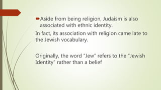 Origins of judaism | PPT