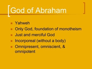 Origins of Judaism ...