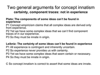 Origins of knowldge 2016 revision 2. concept innatism | PPT