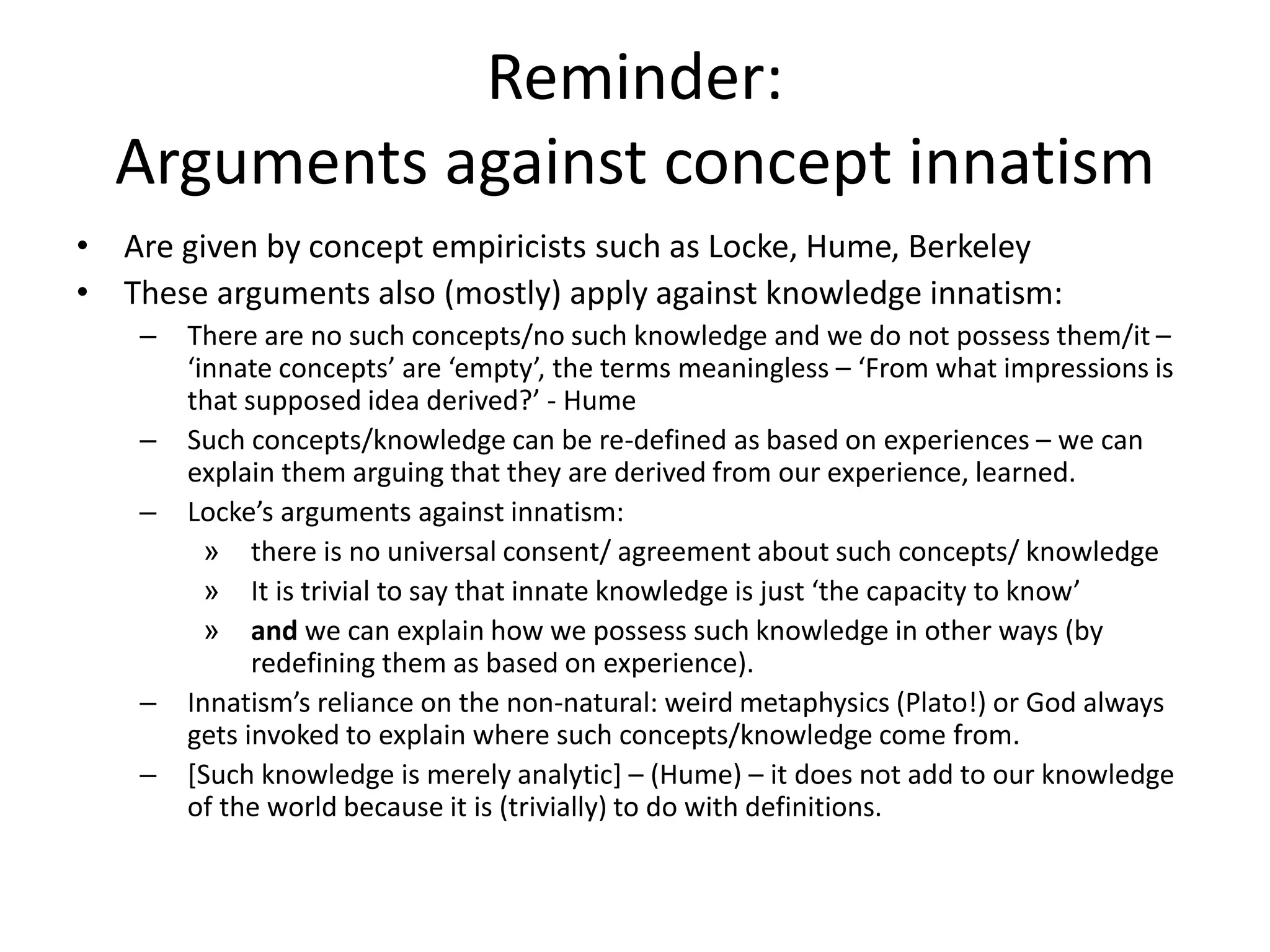 Origins of knowldge 2016 revision 3. knowledge empiricism | PPT