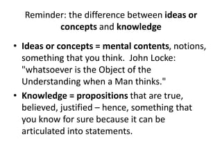 Origins of knowldge 2016 revision 3. knowledge empiricism | PPT