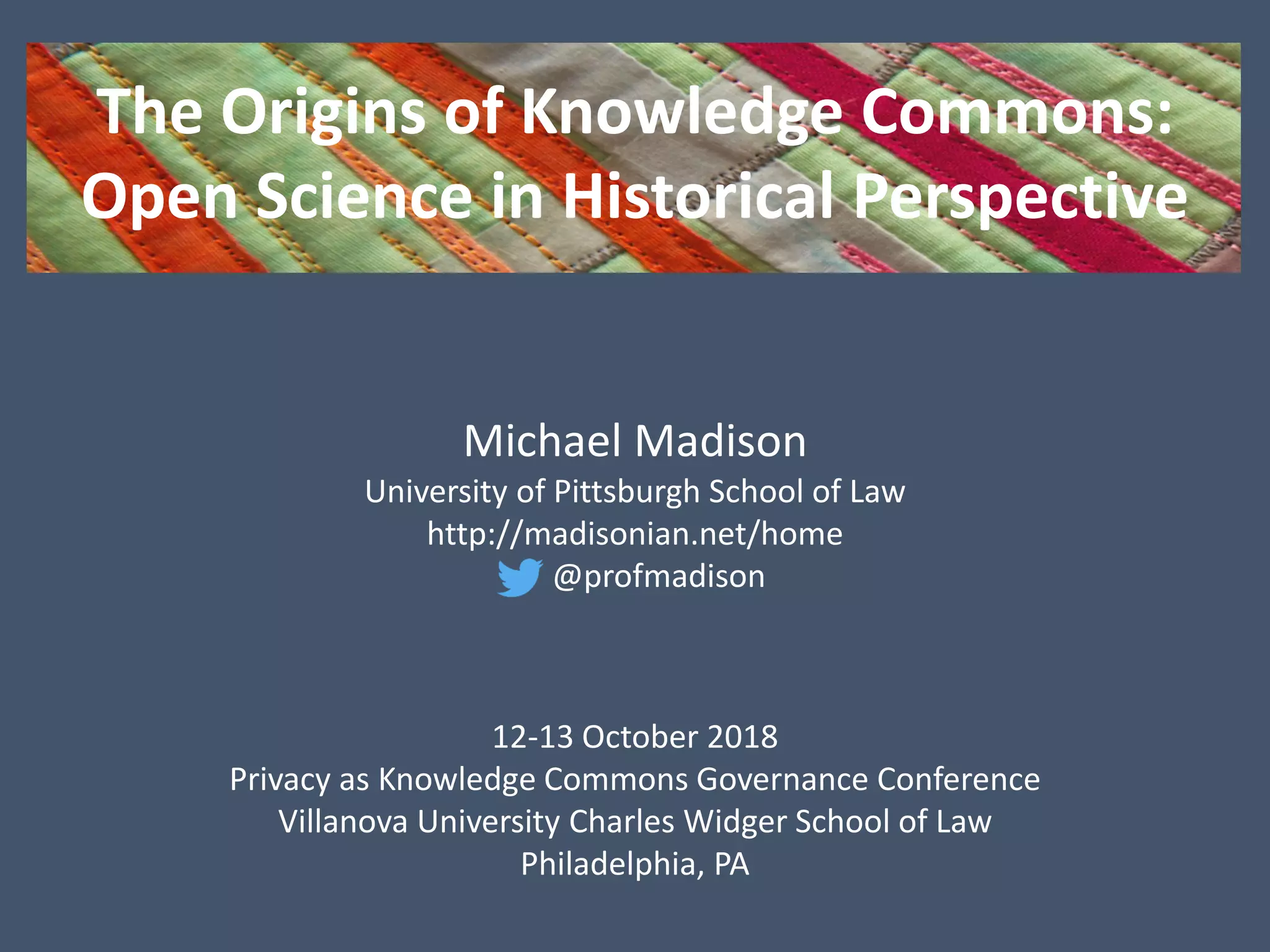 Origins of knowledge commons - open science in historical perspective ...