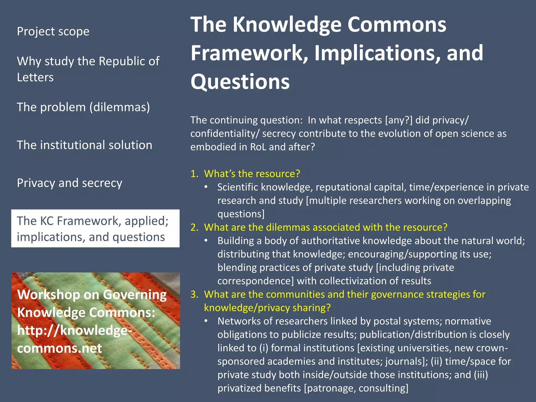 Origins of knowledge commons - open science in historical perspective | PDF
