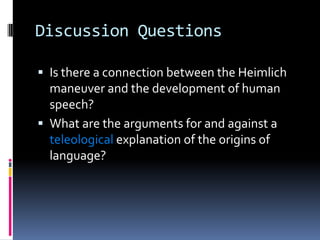 Origins of language | PPTX