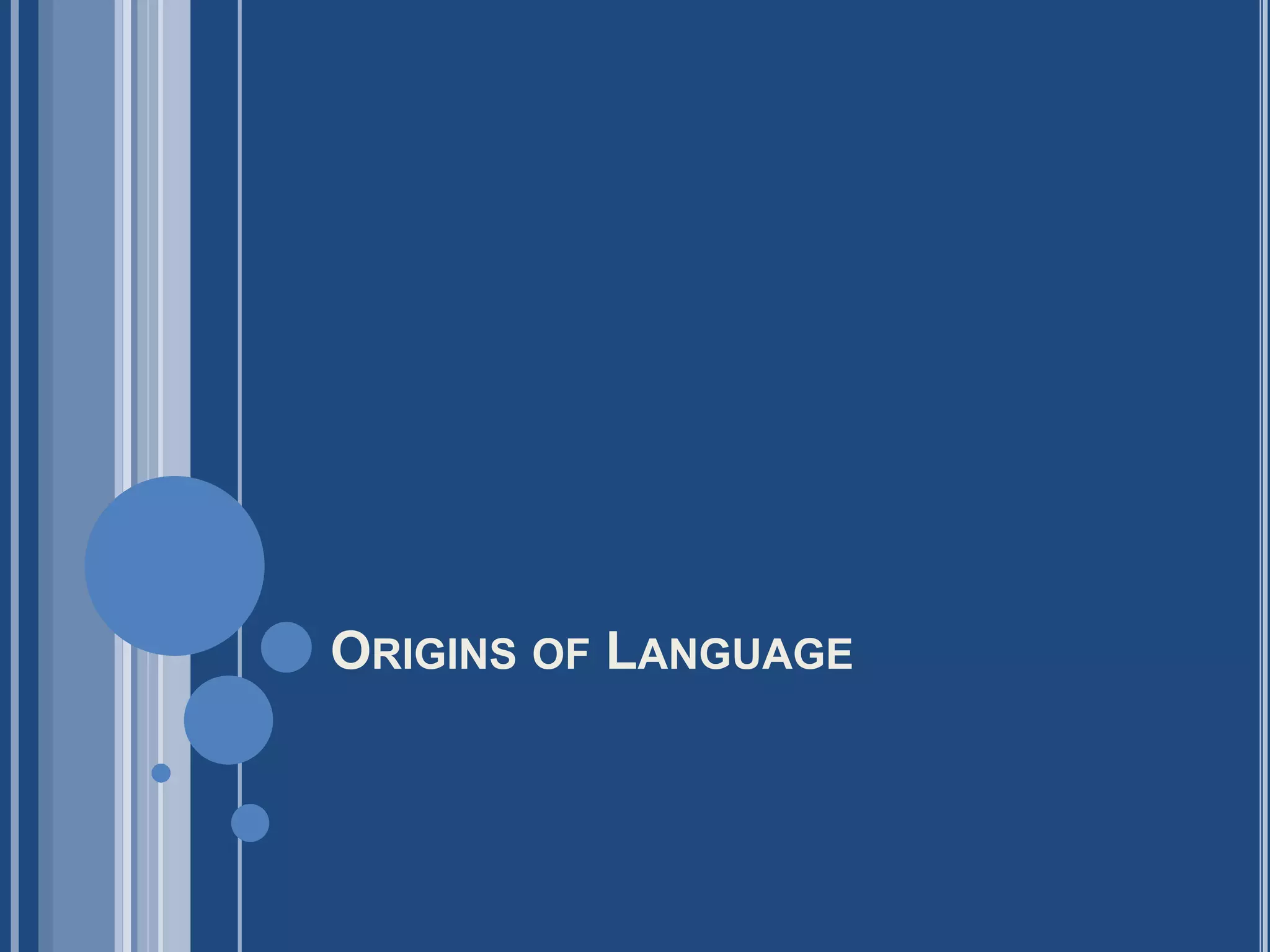 Origins of language | PPT