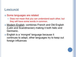 Origins of language | PPT