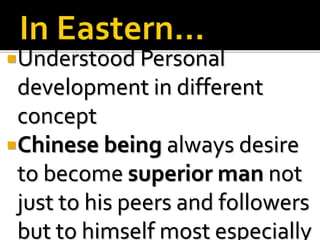 Origins of personal development | PPTX