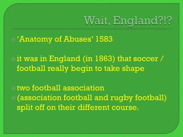 Origins of soccer | PPT