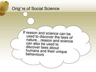 Origins of social science | PPTX