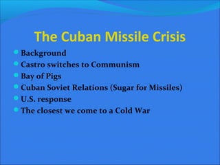 Origins of the cold war | PPT