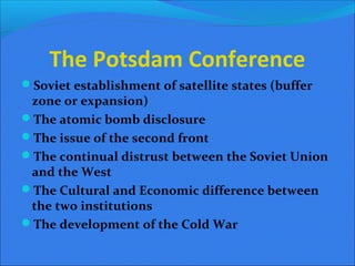 Origins of the cold war | PPT