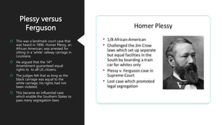 Powerpoint Presentation on the origins of the Civil Rights Movement in ...