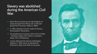 Powerpoint Presentation on the origins of the Civil Rights Movement in ...