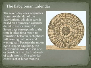 Origins of the days of the week | PPTX