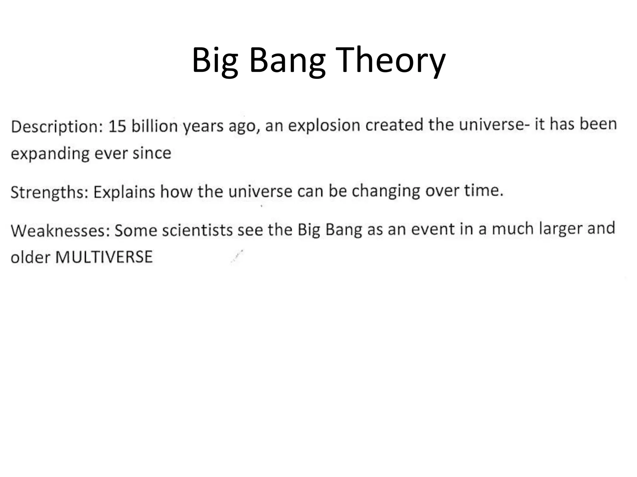 Origins of the universe | PPTX
