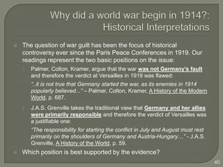Origins of World War I | PPTX