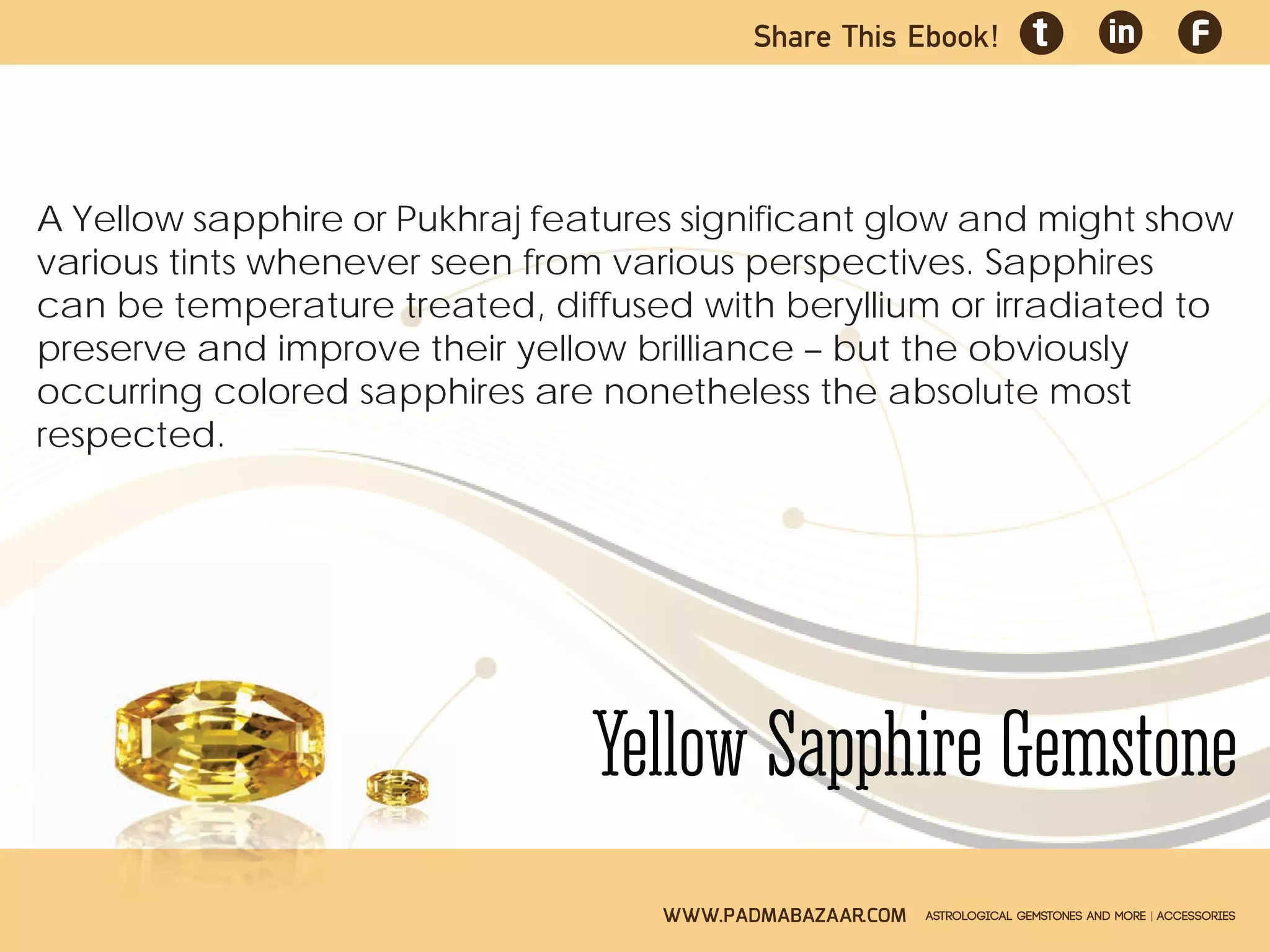 Origins of yellow sapphire gemstone | PDF