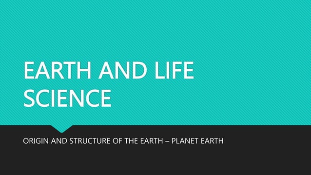 ORIGIN & STRUCTURE OF THE EARTH..module 1.pptx
