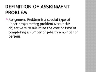 DECISION MAKING,LPP,NORTH WEST CORNER RULE,INVENTORY CONTROL ...