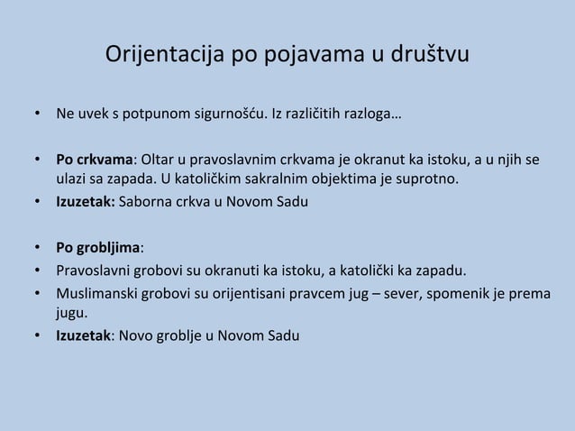 Orijentacija u prostoru | PDF