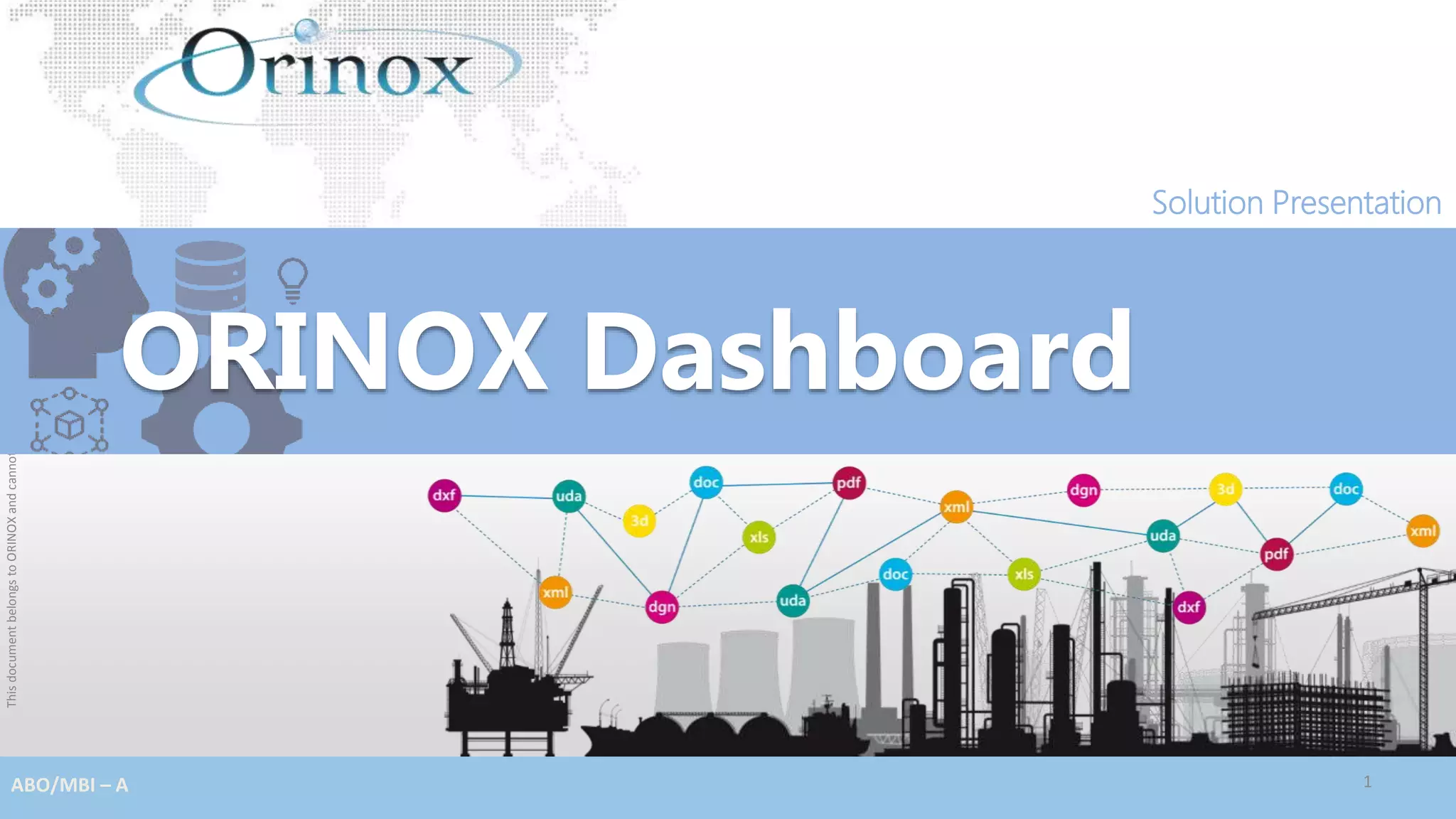 ORINOX DashBoard Services power BI, VISA & AVEVA Net - revA | PPTX