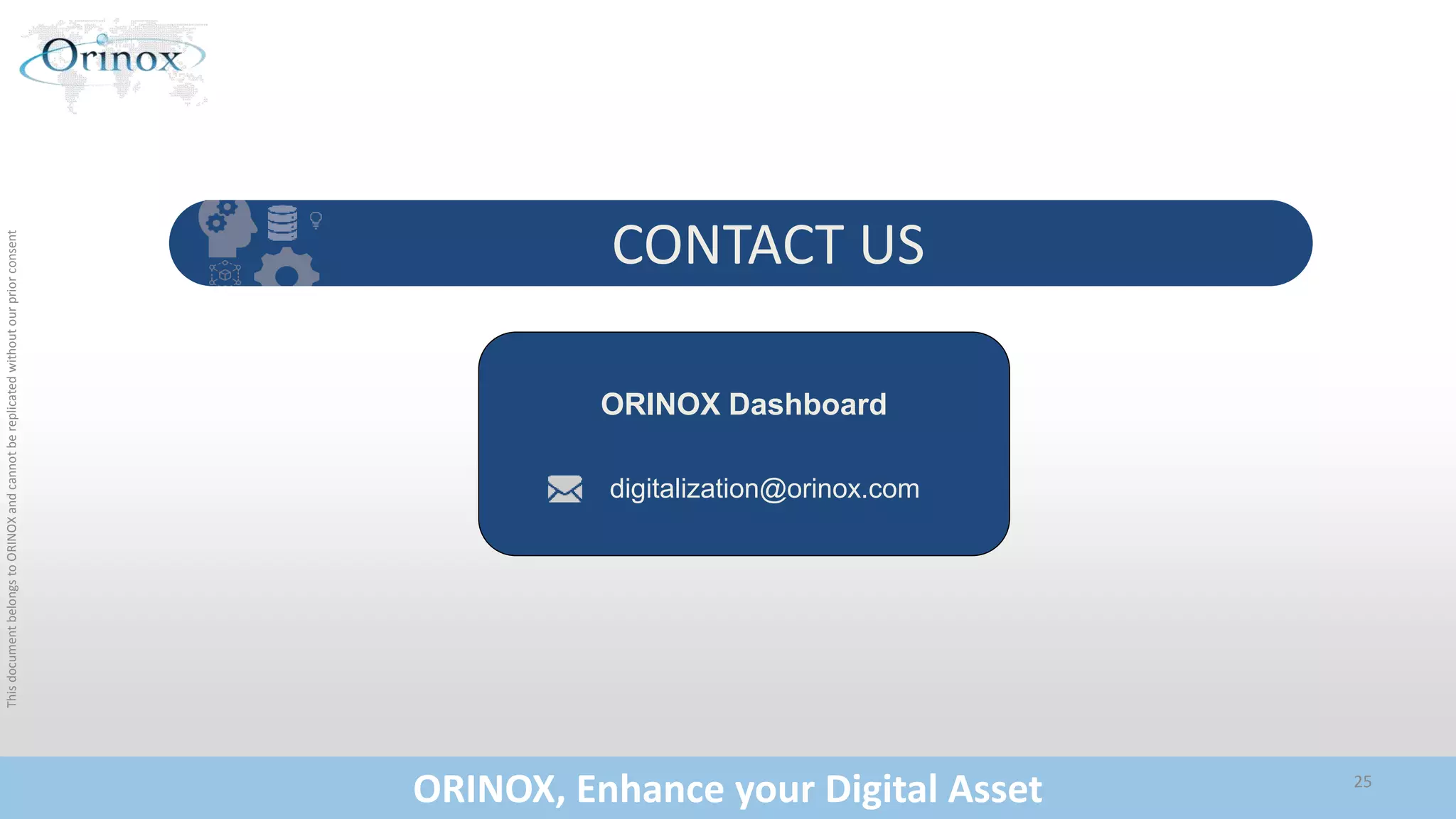 ORINOX DashBoard Services power BI, VISA & AVEVA Net - revA | PPTX