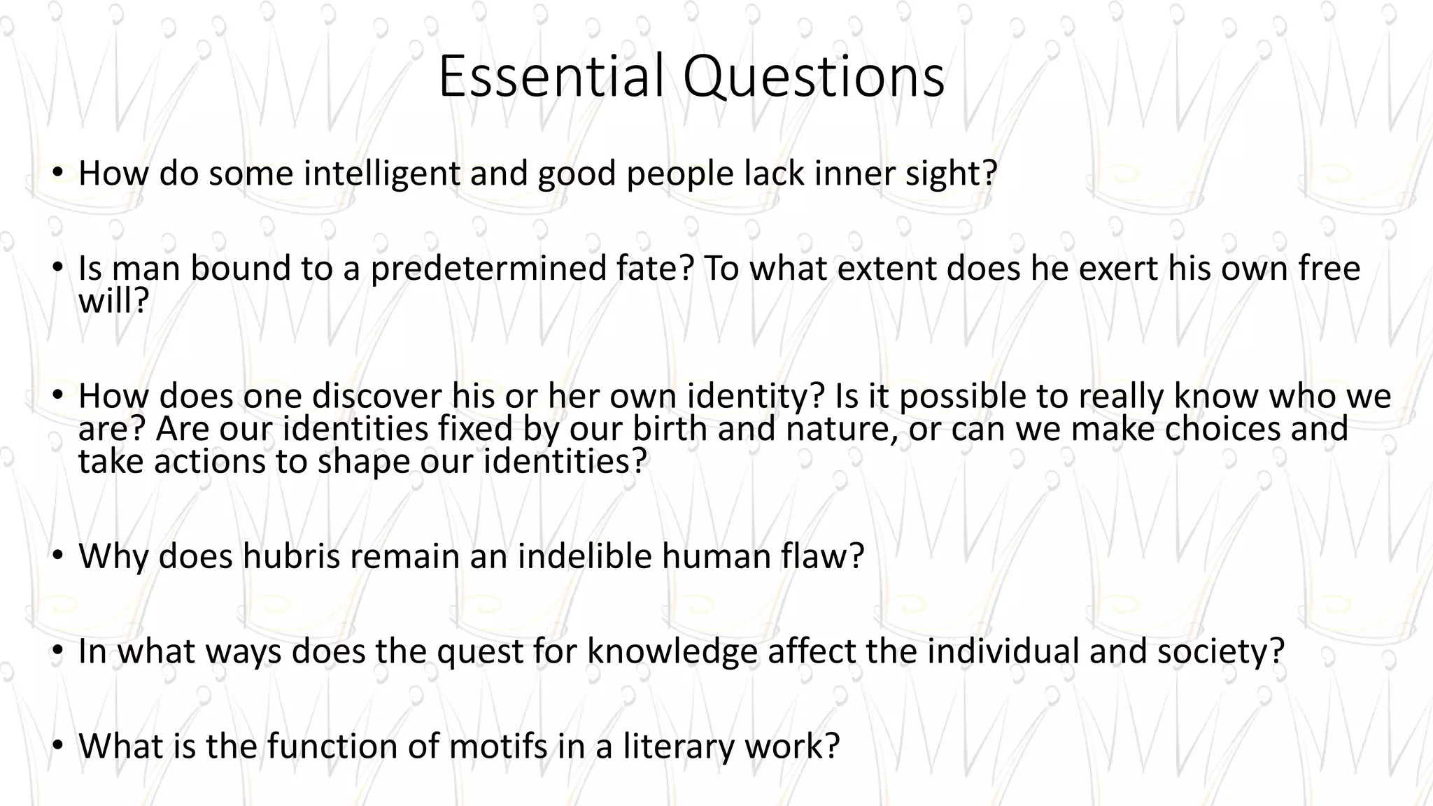 Oedipus Rex: Introduction to Greek Theater | PPTX | Drama | Genres