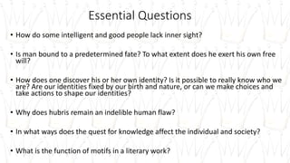 Oedipus Rex: Introduction to Greek Theater | PPTX | Drama | Genres