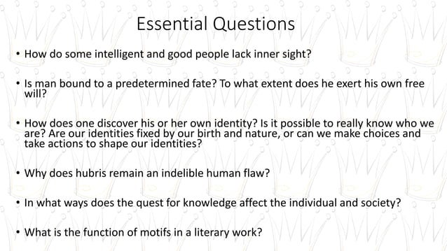 Oedipus Rex: Introduction to Greek Theater | PPT