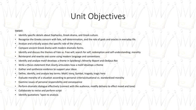 Oedipus Rex: Introduction to Greek Theater | PPT