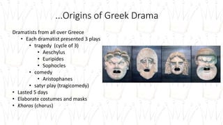 Oedipus Rex: Introduction to Greek Theater | PPTX