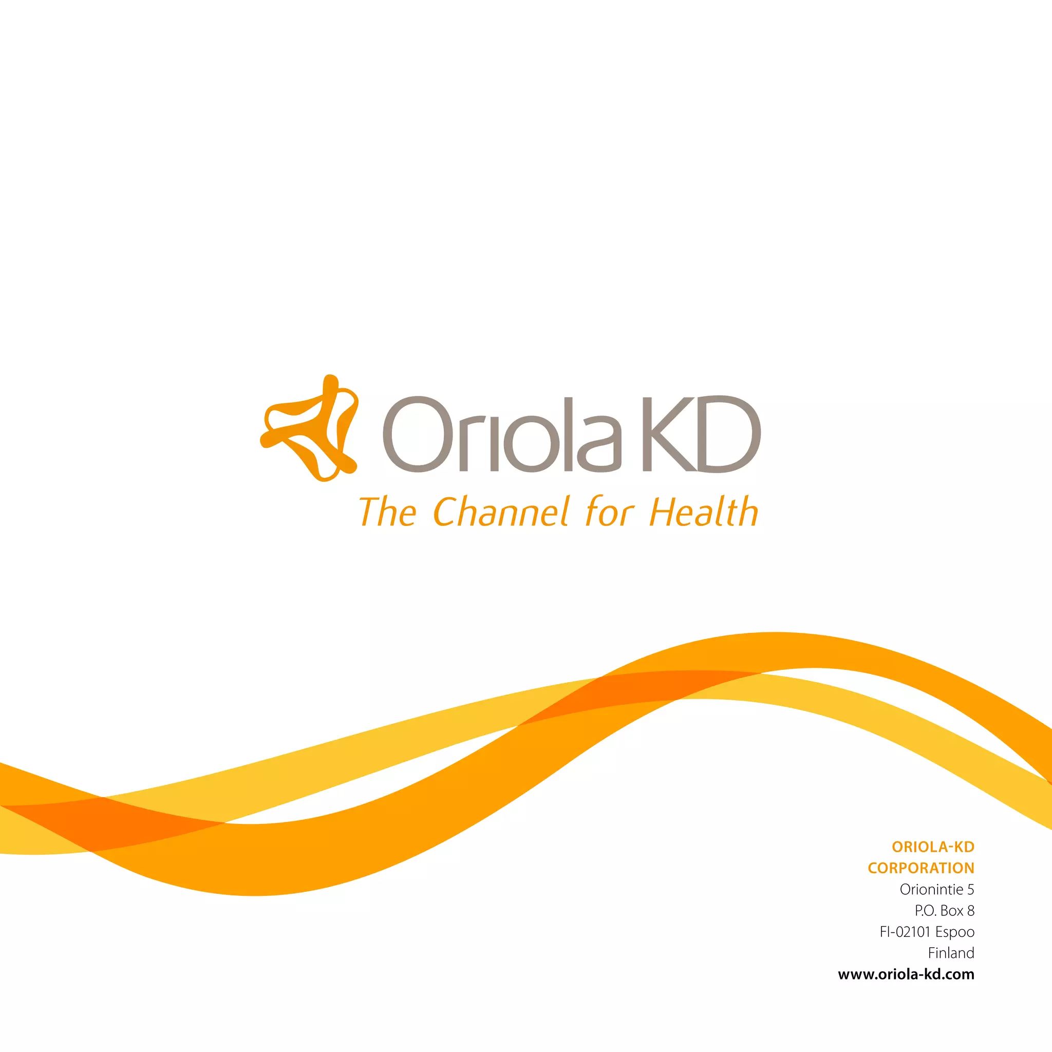 Oriola-KD Company Brochure 2016 | PDF