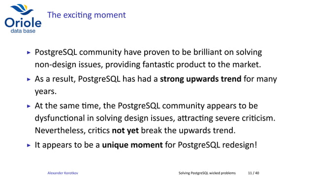 Solving PostgreSQL wicked problems | PDF | Databases | Computer Software and Applications