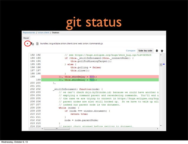Eclipse Orion: The IDE in the Clouds (JavaOne 2013) | PDF