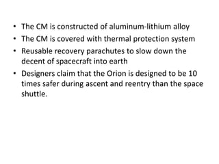 Nasa Multi Purpose Crew Vehicle Subsystem