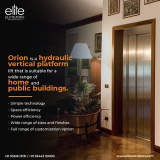 Orion Elevators - Elite Elevators | PDF | Technology & Computing