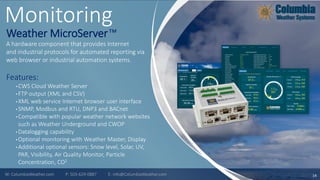 User Guide: Orion™ Weather Station (Columbia Weather Systems) | PDF