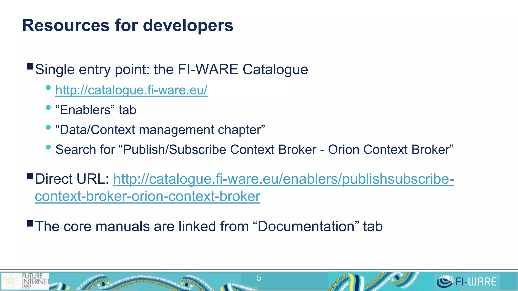 Orion Context Broker Webminar | PPT