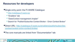 Orion Context Broker Webminar | PPTX