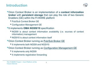 Orion context broker webminar 2013 06-19 | PPT