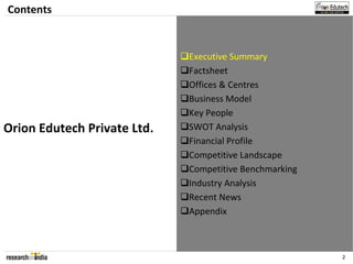 Orion Edutech Private Ltd. - Company Profile | PDF | Business ...