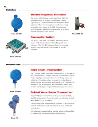 MAGNETIC LEVEL INDICATORS | PDF | Manufacturing Industry | Industries