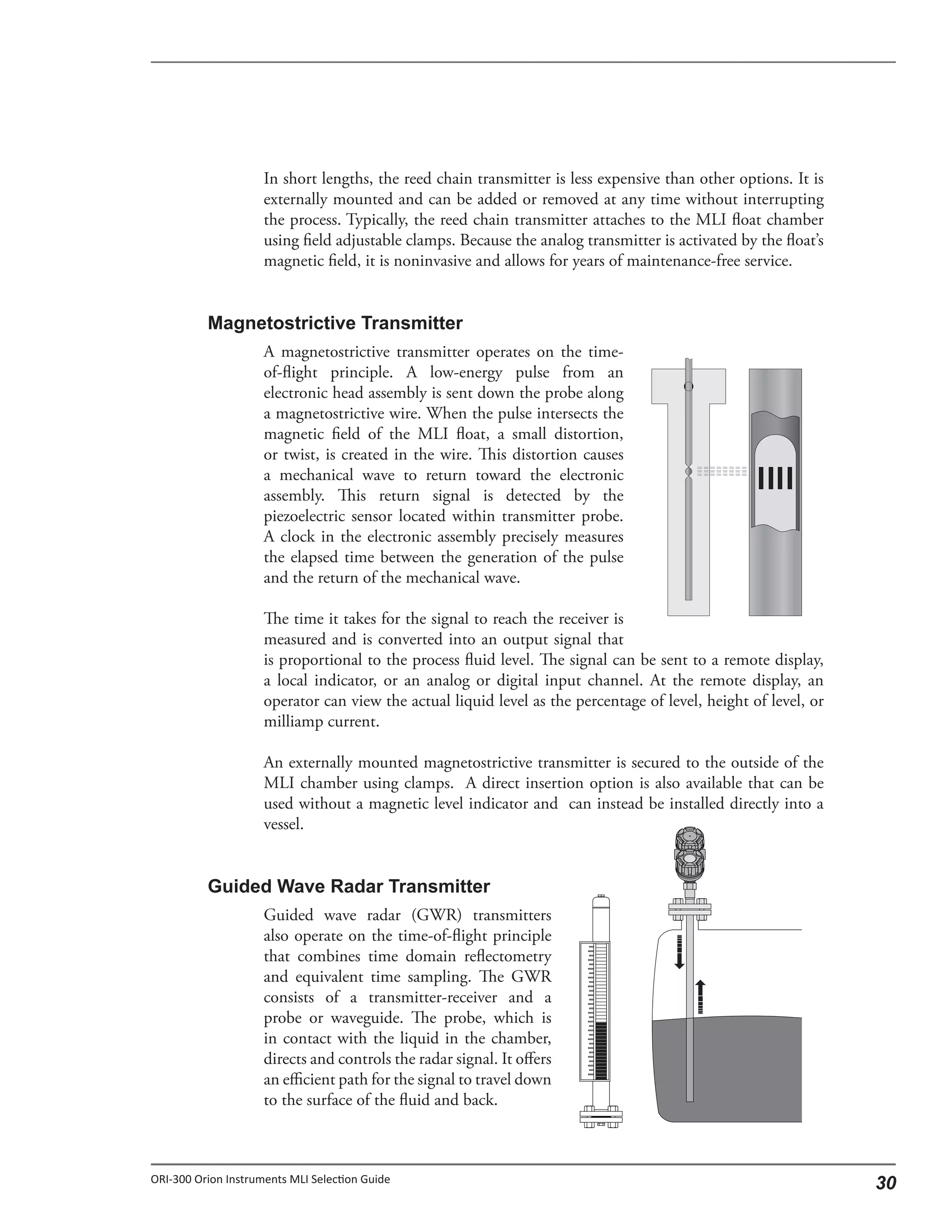 Orion instruments magnetic level gauge & instrument selection guide | PDF
