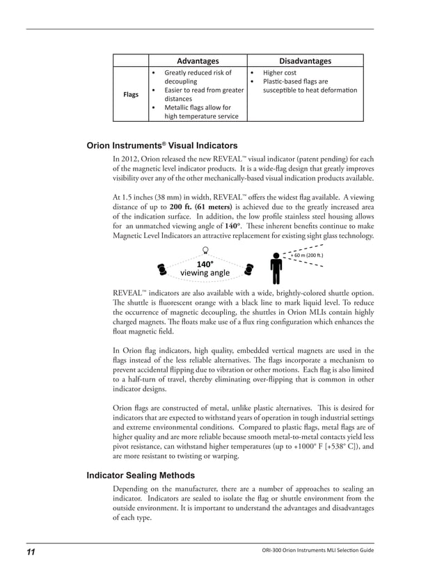 Orion instruments magnetic level gauge & instrument selection guide | PDF