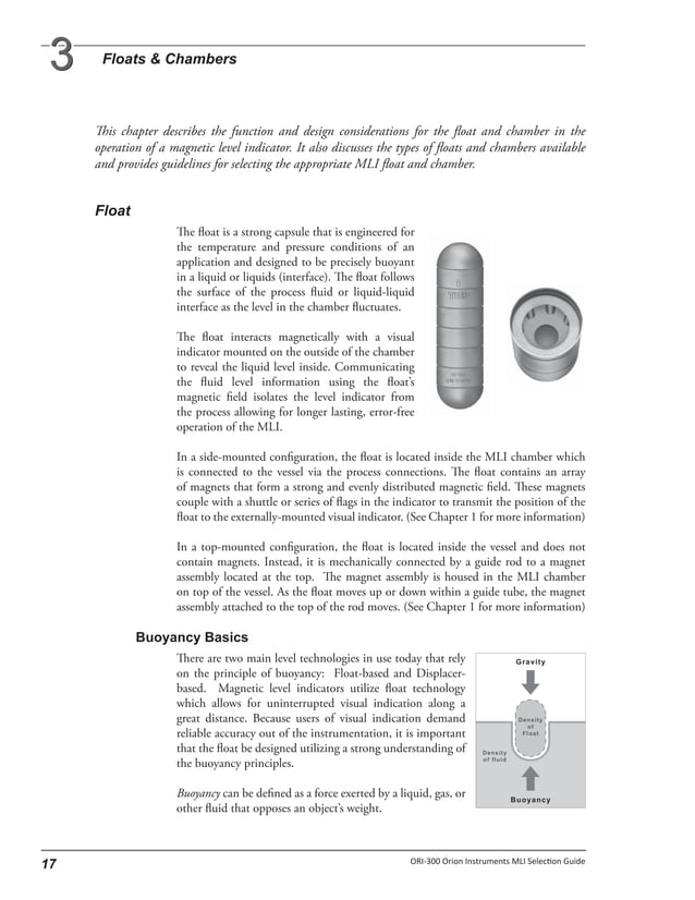 Orion instruments magnetic level gauge & instrument selection guide | PDF