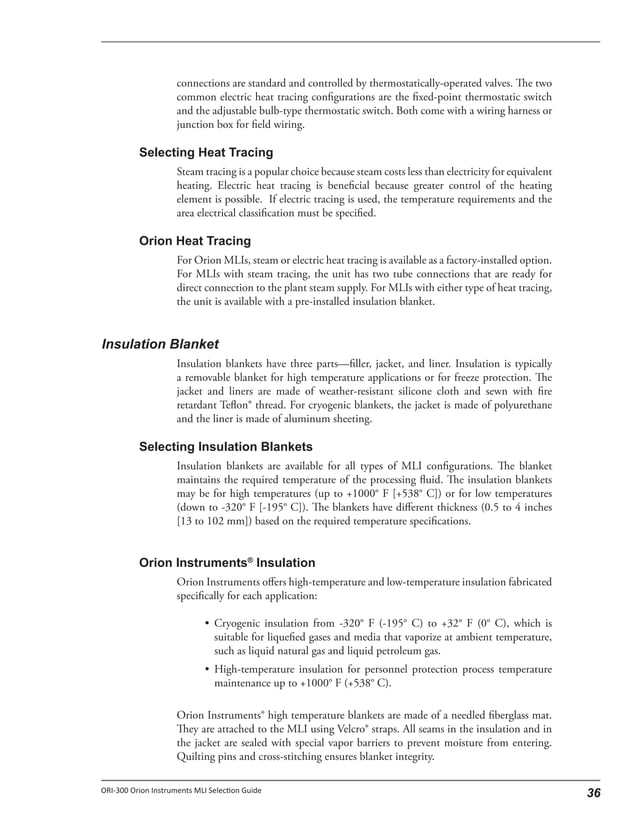 Orion instruments magnetic level gauge & instrument selection guide | PDF