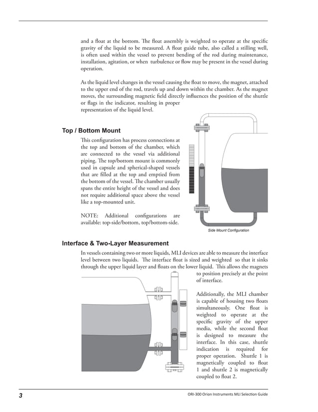 Orion instruments magnetic level gauge & instrument selection guide | PDF