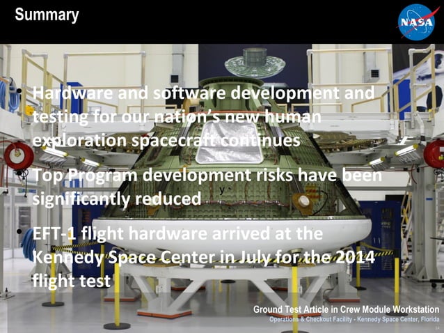 Orion Multi-Purpose Crew Vehicle | PPT