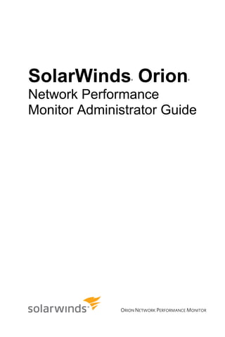 Orion npm administratorguide | PDF